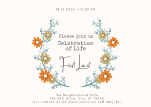 How To Plan A Celebration Of Life: Guide and Checklist [PDF]